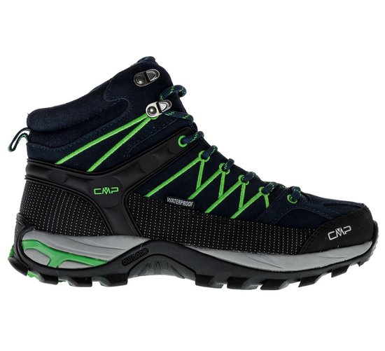 CMP Rigel Mid Wandelschoenen - Maat 43 - Mannen - navy/zwart/groen | bol.com