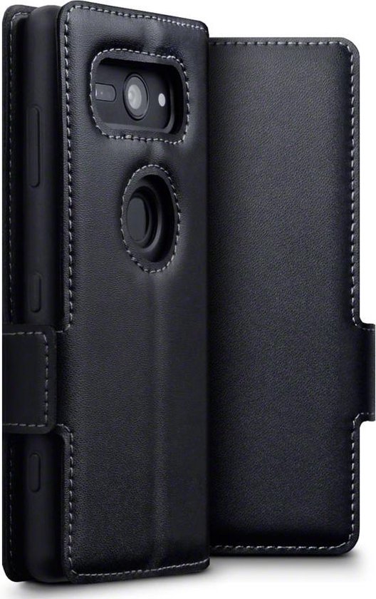 Sony Xperia Xz2 Compact Hoesje Caseboutique Zwart Leer