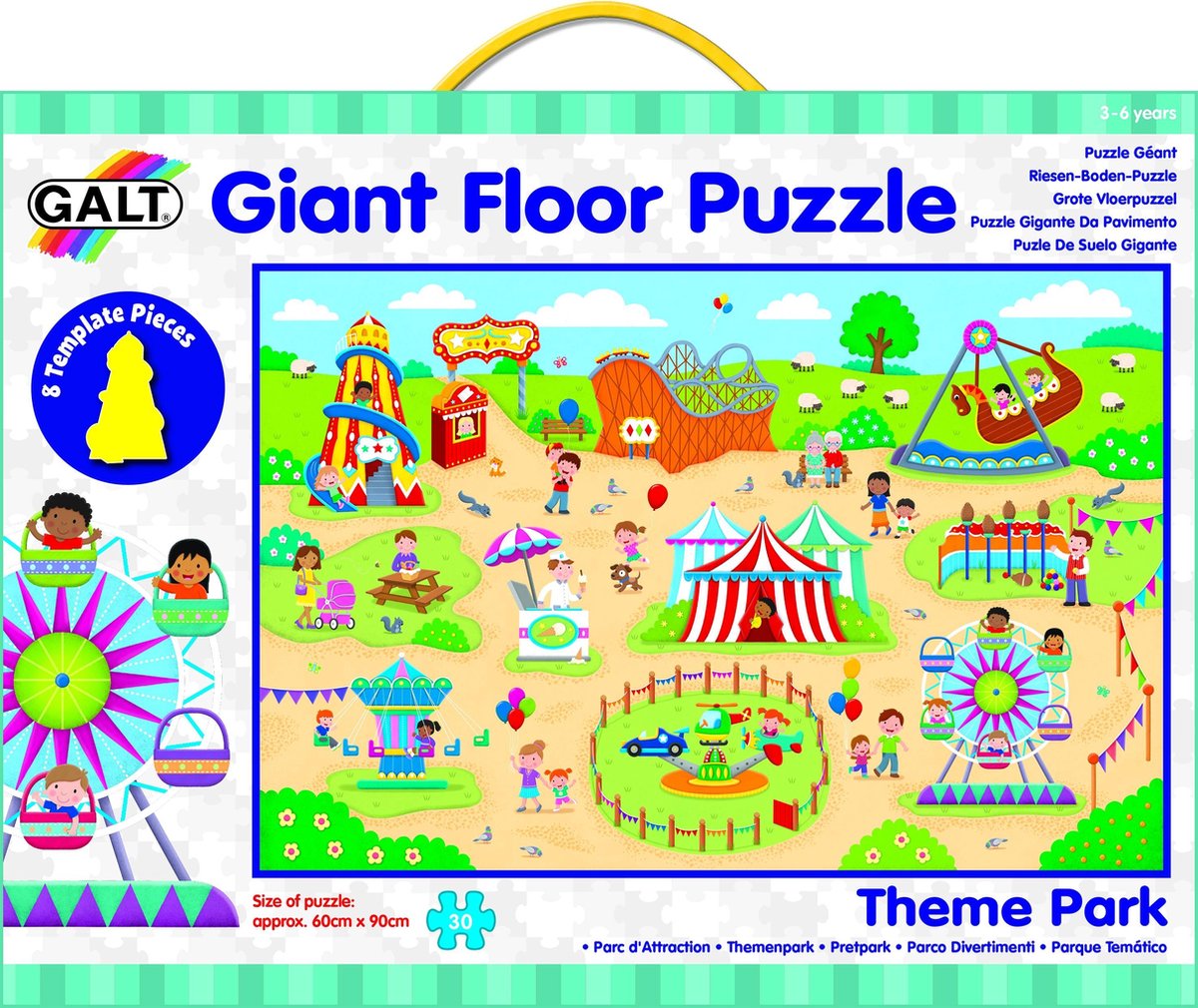 Galt Giant floor Puzzle - Theme Park | bol.com