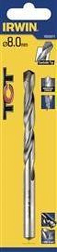 Irwin HSS PRO Metaalboor (TCT) 8.0MM - 10502671 | bol