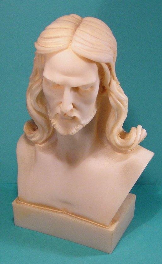 Albast Beeld van Jezus Christus op Sokkel, Hoogte 16cm | bol.com