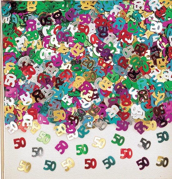 Amscan Confetti '50' Multicolor 14 Gram | bol.com
