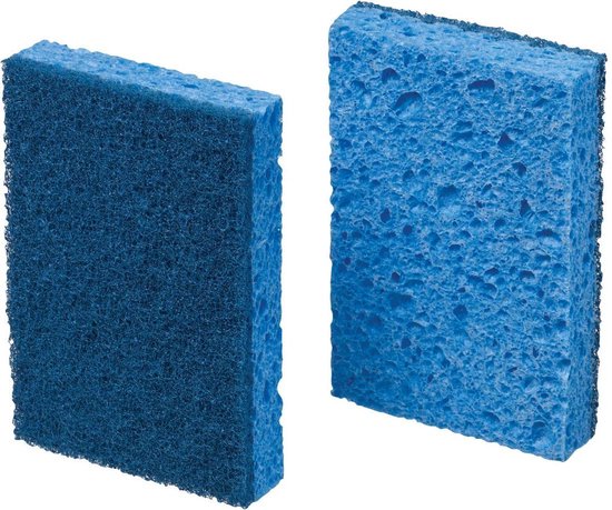 3x Scotch Brite spons 770, blauw, pak a 10 stuks | bol