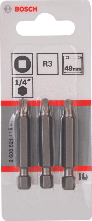 "BIT 4-KANT 3 XH 1/4"" 49MM (3)" | bol