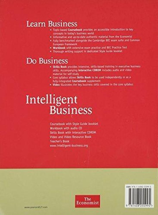 Intelligent Business - Int coursebook+ audio-cd pack | 9781408255995 ...