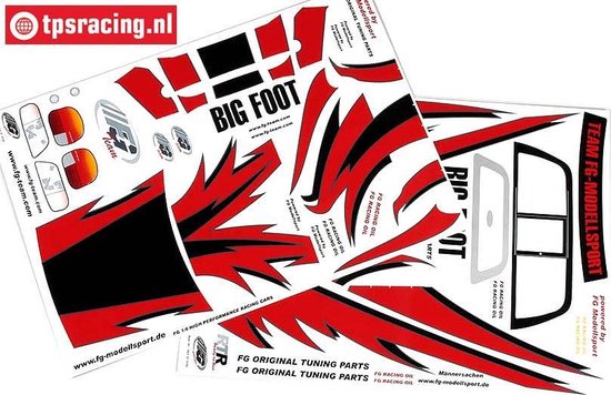 FG6195 Stickers, FG Monster Truck, Set | bol.com