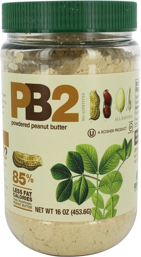 Bell Plantation Pindakaas poeder PB2 454 gram Powdered Peanut Butter ...