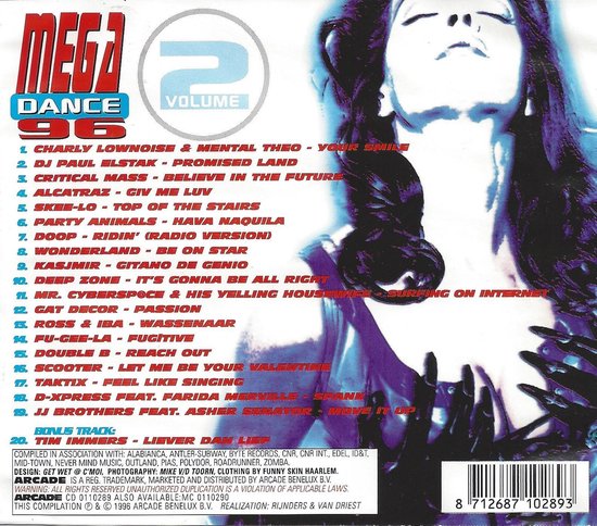 Mega Dance '96 Vol. 2, various artists | CD (album) | Muziek | bol