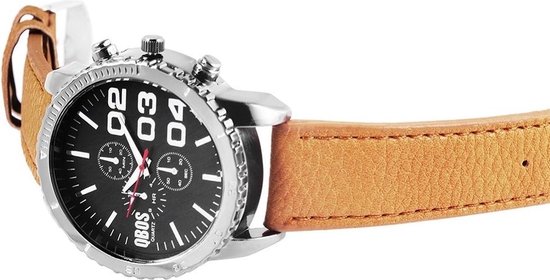 QBOS Herenhorloge - 50 mm - Quartz - Kunstleer | bol.com