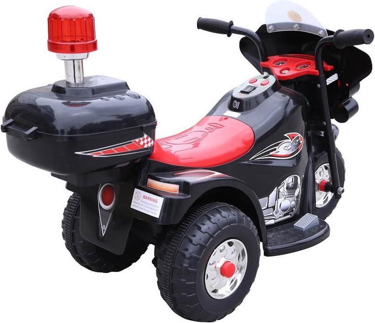 Kinder Politie motor op accu 6v zwart Sirene + geluidjes | bol.com