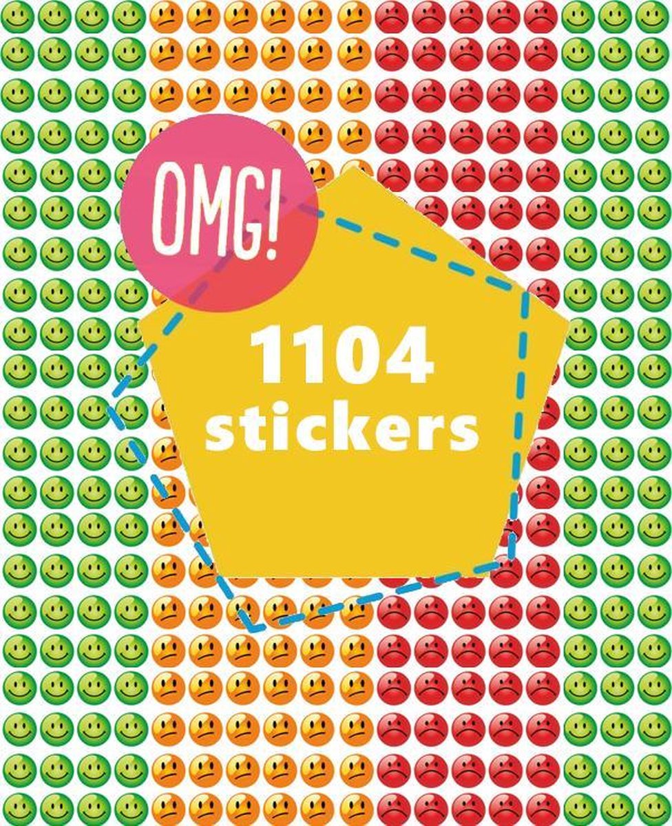 Beloningsstickers Smiley - 1104 Stickers - Groen, Oranje, Rood - Nakijk ...