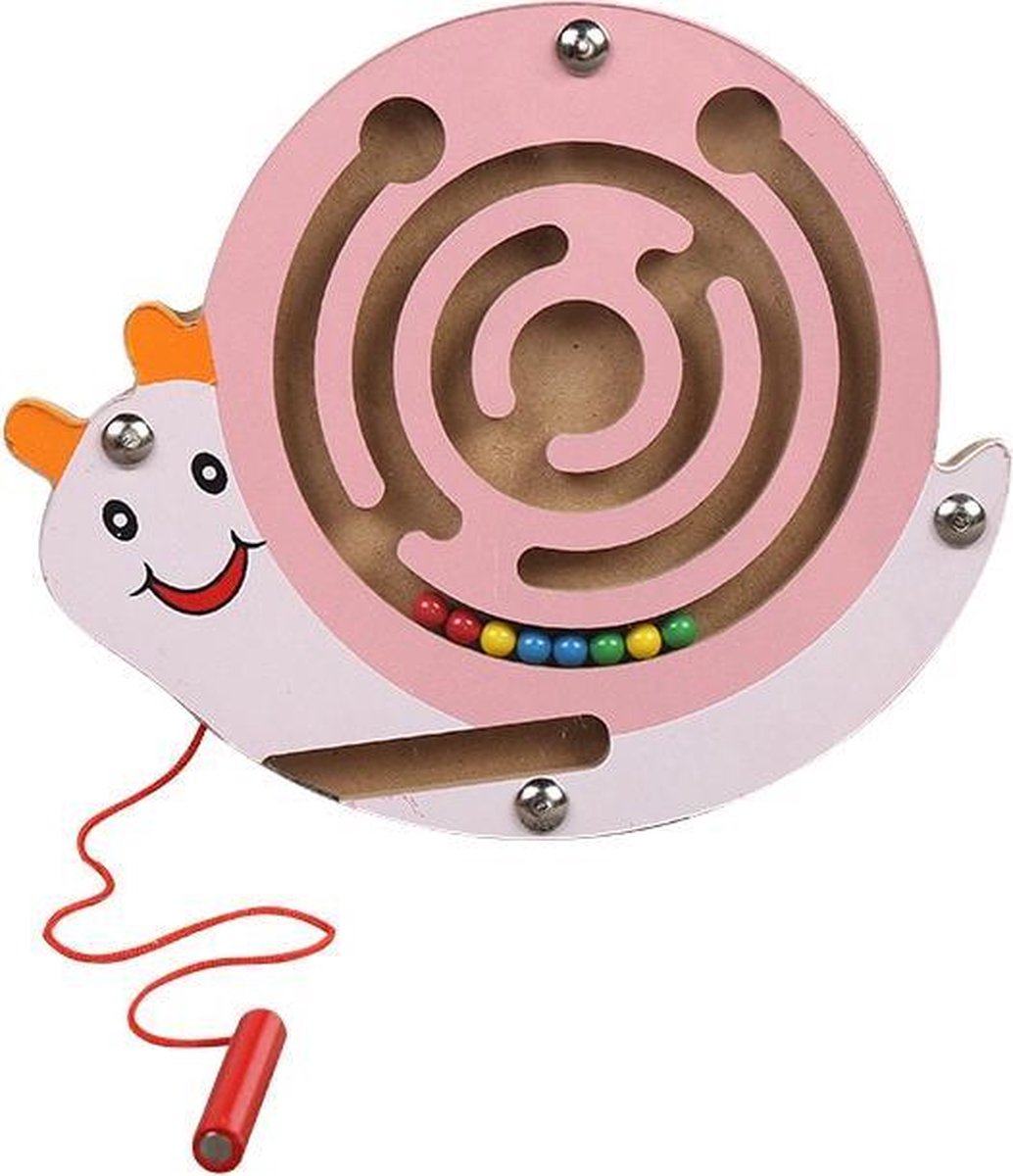Magnetisch Doolhof - Houten Doolhofspel - Kinderspeelgoed 1 T/M 5 jaar ...