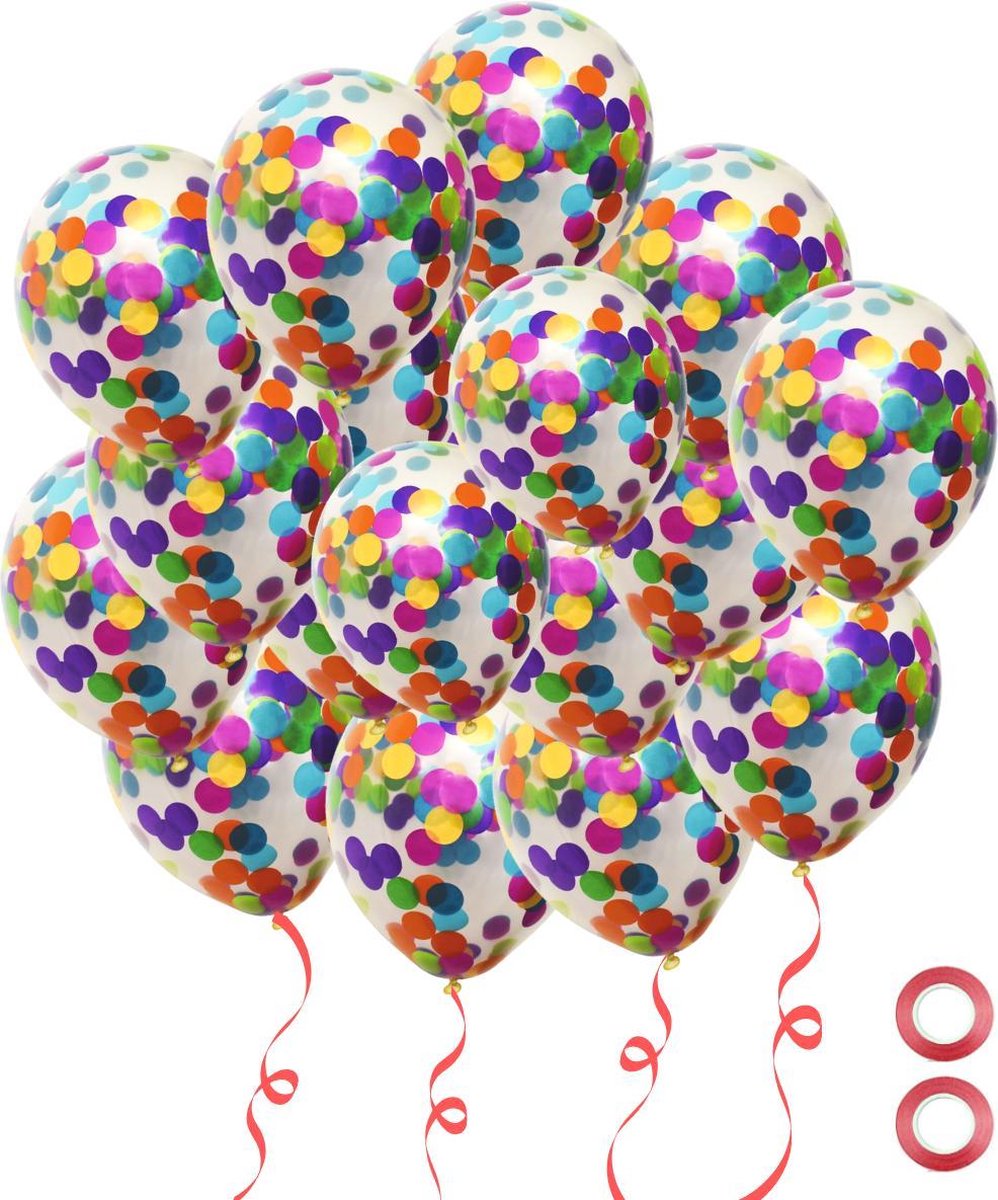 25x Helium Latex Confetti Ballonnen - Verjaardag Feestballonnen ...