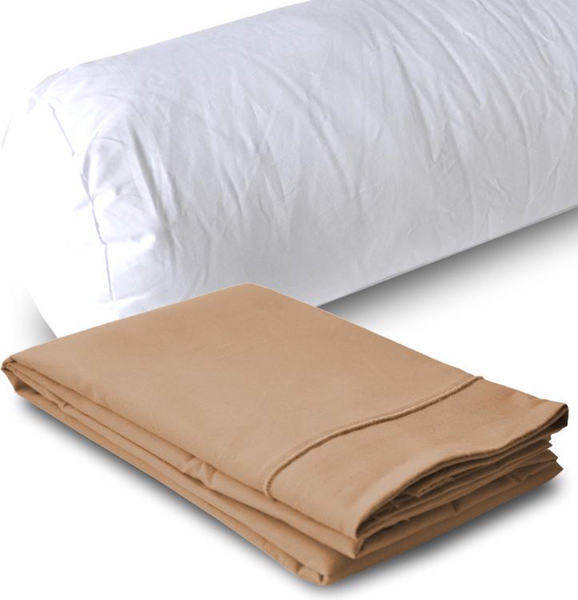 Rolkussen - Guling Soft - met sloop - zand | bol.com