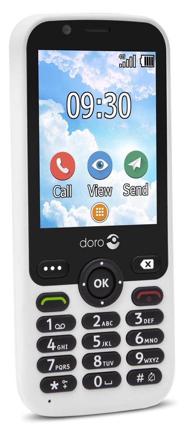 Doro 7010 4G - Senioren GSM telefoon met WhatsApp - Wit | bol