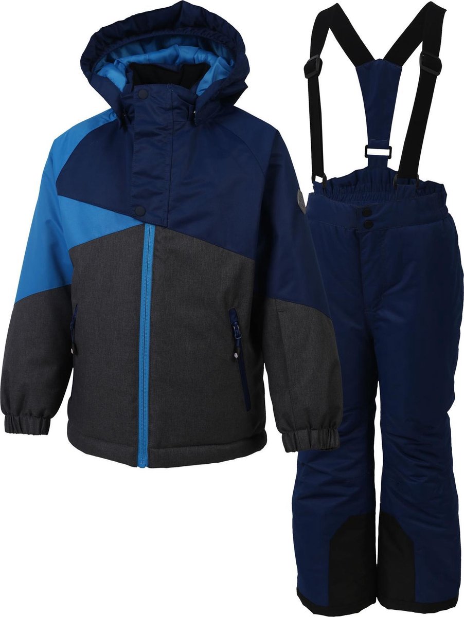 Color Kids Sacramento Ski Set Skipak - Maat 140 - Unisex - navy/grijs ...