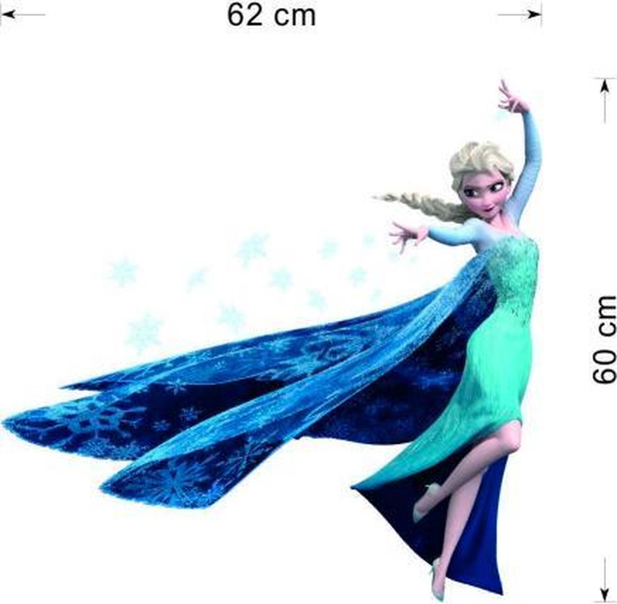 Elsa - Frozen - sticker mural - poster mural - autocollant | bol.com
