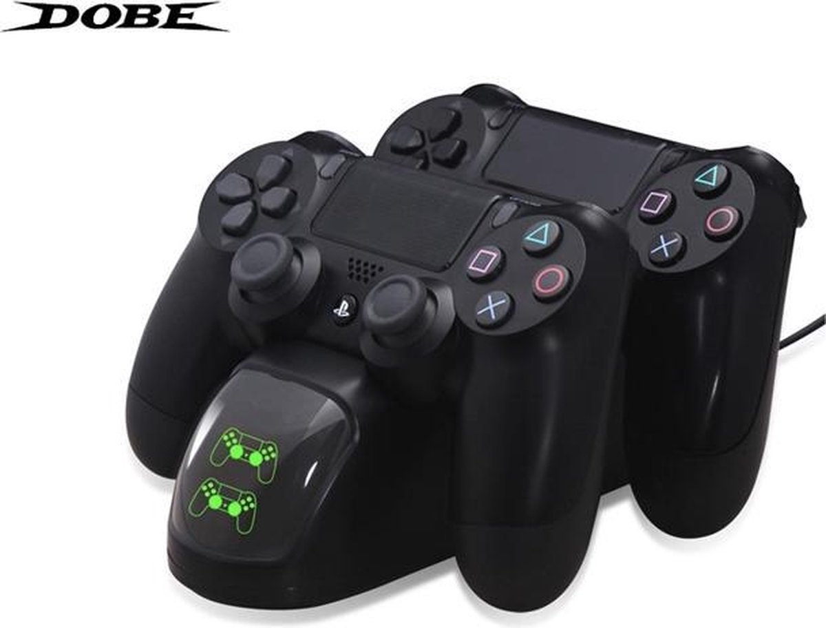 Dobe Dual PS4 charging dock - 2 controllers tegelijkertijd opladen ...