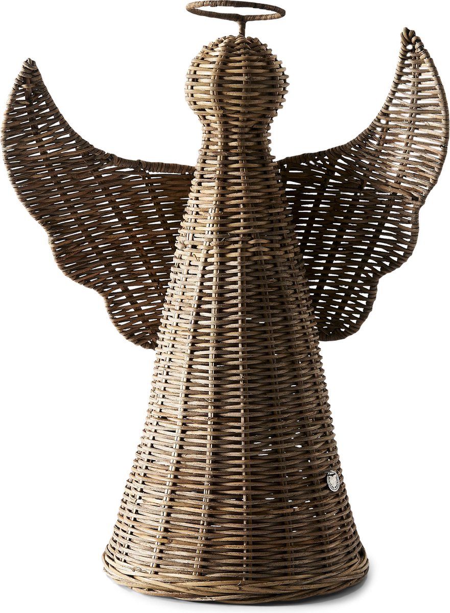 Rivièra Maison Rustic Rattan Christmas Angel - M - Decoratief Beeld ...
