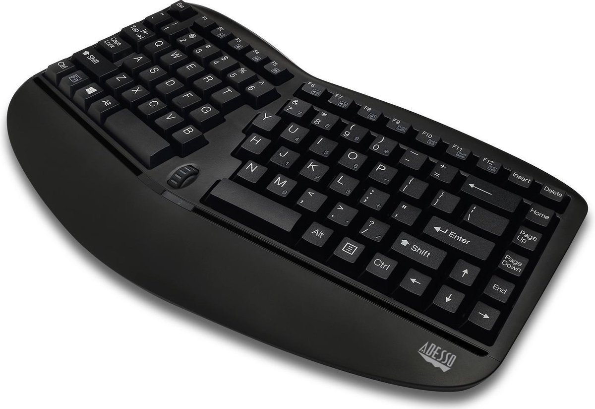 Adesso Tru-Form Media 1150 clavier RF sans fil QWERTY Anglais Noir ...