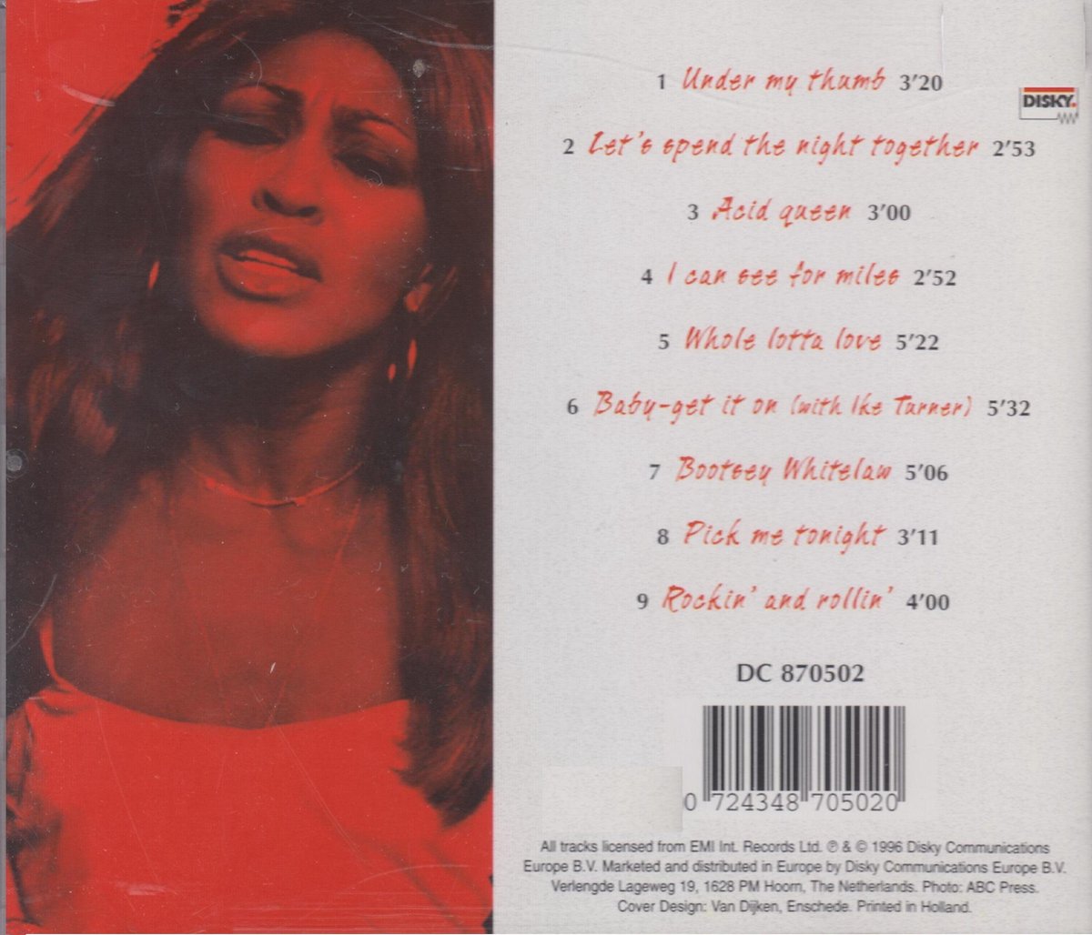 Acid Queen, Tina Turner | CD (album) | Muziek | bol