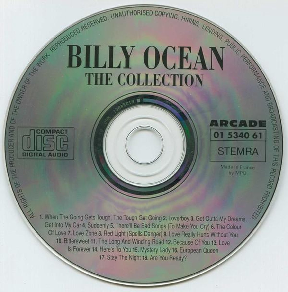 Billy Ocean ‎– The Collection, various artists | CD (album) | Muziek ...