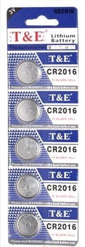 CR2016 3V Knoopcel batterijen |5 stuks in pak | | bol