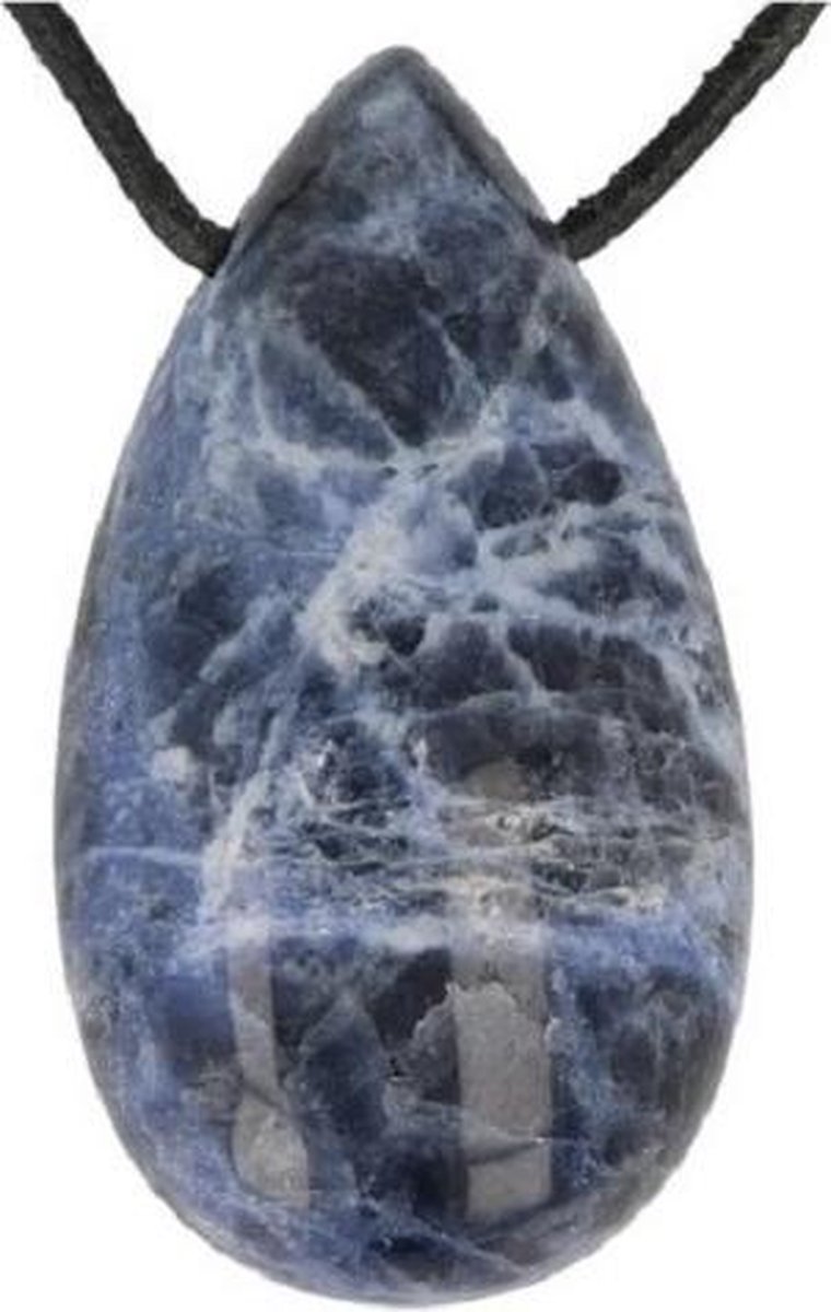 Ruben Robijn Sodaliet edelsteen druppel hanger | bol.com