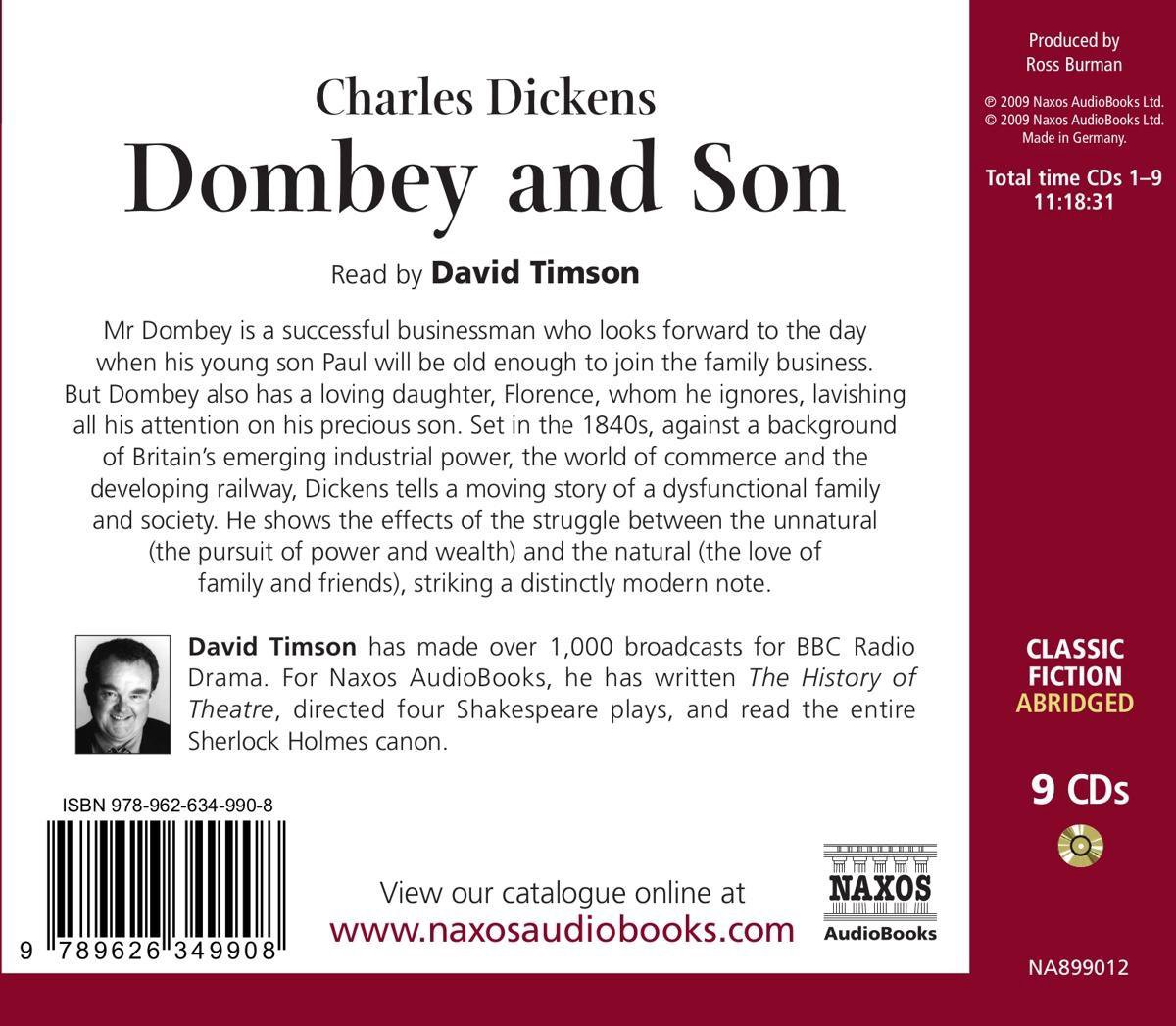 David Timson - Dickens: Dombey And Son (9 CD), David Timson | Muziek ...