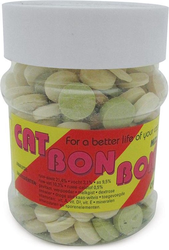 Cat bon bon mix zeewier, vis, knoflook - 2 st à 167 gr | bol.com