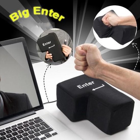 XXL ENTER toets knop Anti Stress USB Enter Key | bol