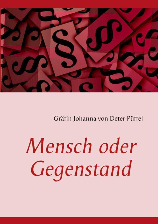 Mensch Oder Gegenstand Ebook Gräfin Johanna Von Deter Püffel