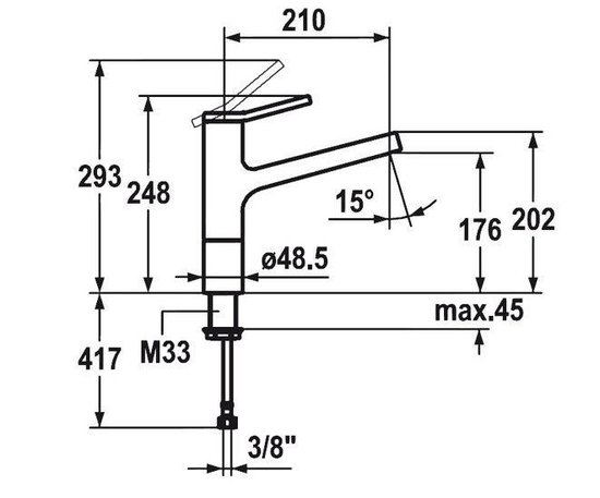 Keukenkraan Kwc AVA 10191023000 chroom | bol