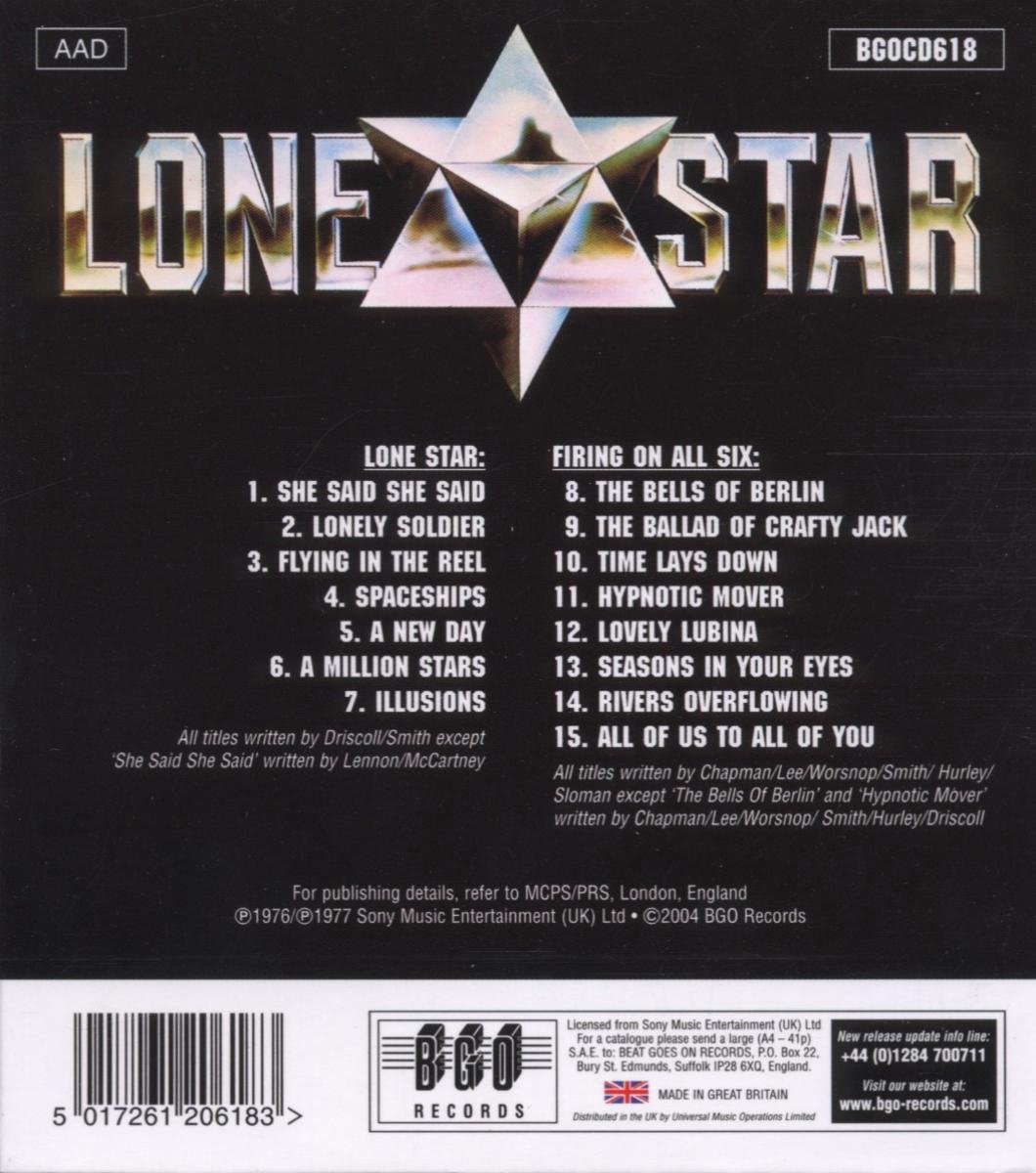 Lone Star / Firing On All Six Lone Star, Lone Star | CD (album ...