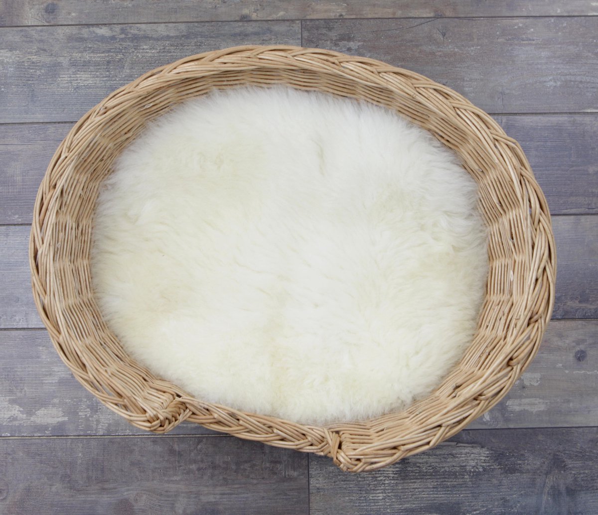 Hondenmand Riet - Rieten Rotan Kattenmandje - Kattenmand met Echt ...