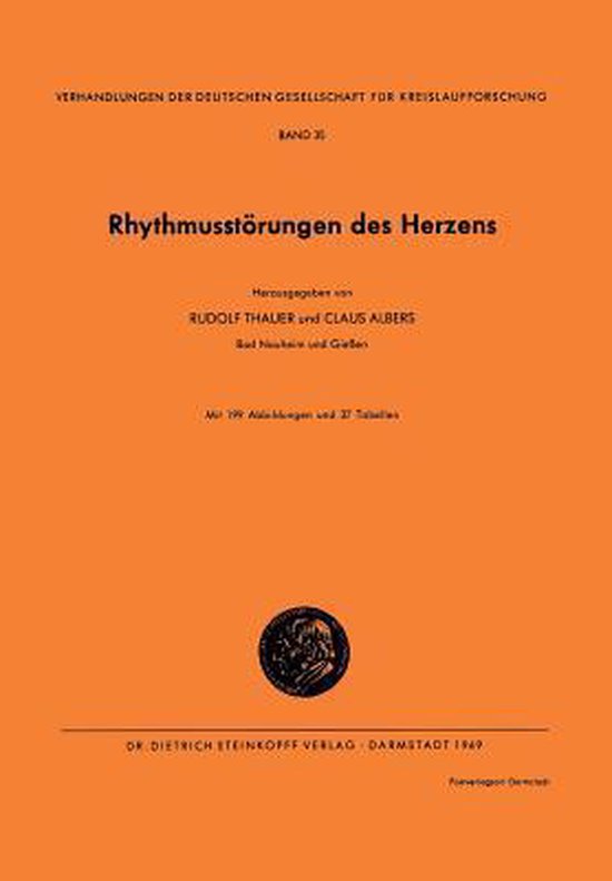 Rhythmusstoerungen Des Herzens | 9783798503076 | Rudolf Thauer | Boeken ...