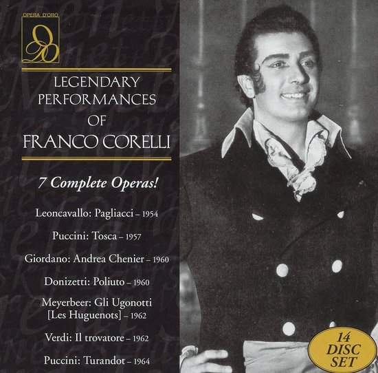 Legendary Performances Of Corelli, Franco Corelli | CD (album) | Muziek ...