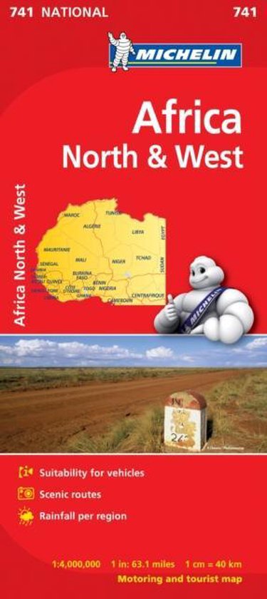 Africa North & West - Michelin National Map 741 | bol.com