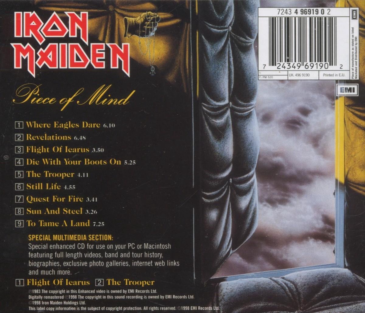 Piece Of Mind, Iron Maiden | CD (album) | Muziek | bol
