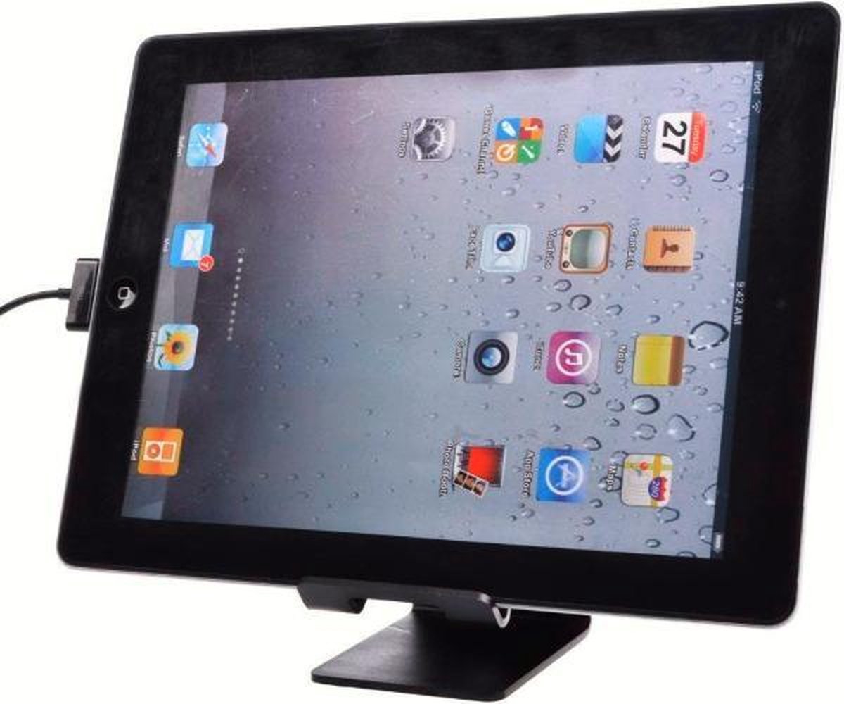 Smart Stand Smartphone houder tablethouder zwart aluminium | bol.com