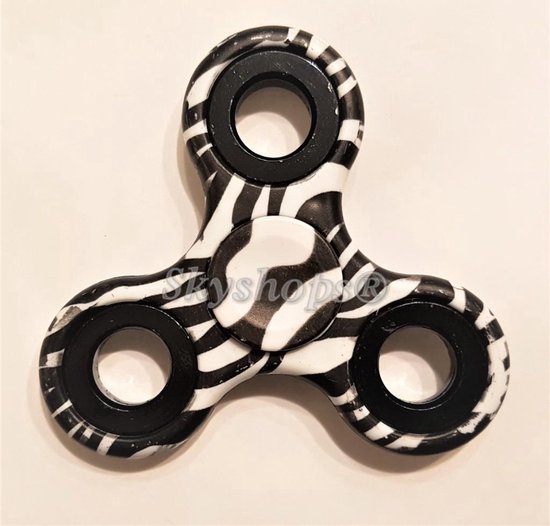 Skyshops Hand Spinner - Fidget Spinner - Draaier- Zebra print ...