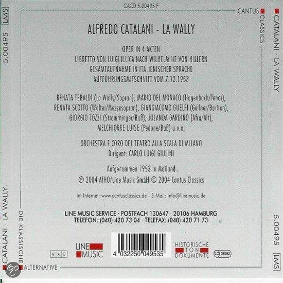 La Wally, A. Catalani | CD (album) | Muziek | bol