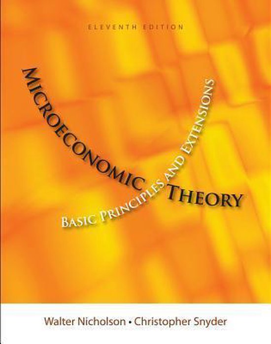 Microeconomics Theory | 9781111222901 | Walter Nicholson | Boeken | bol