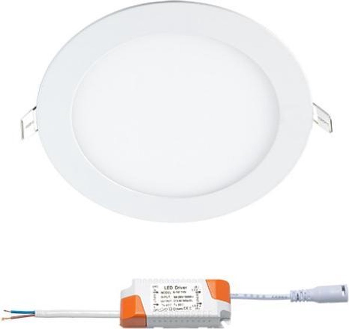 LED paneel - panelen systeemplafond / ledpanelen plafond - 18W / rond ...