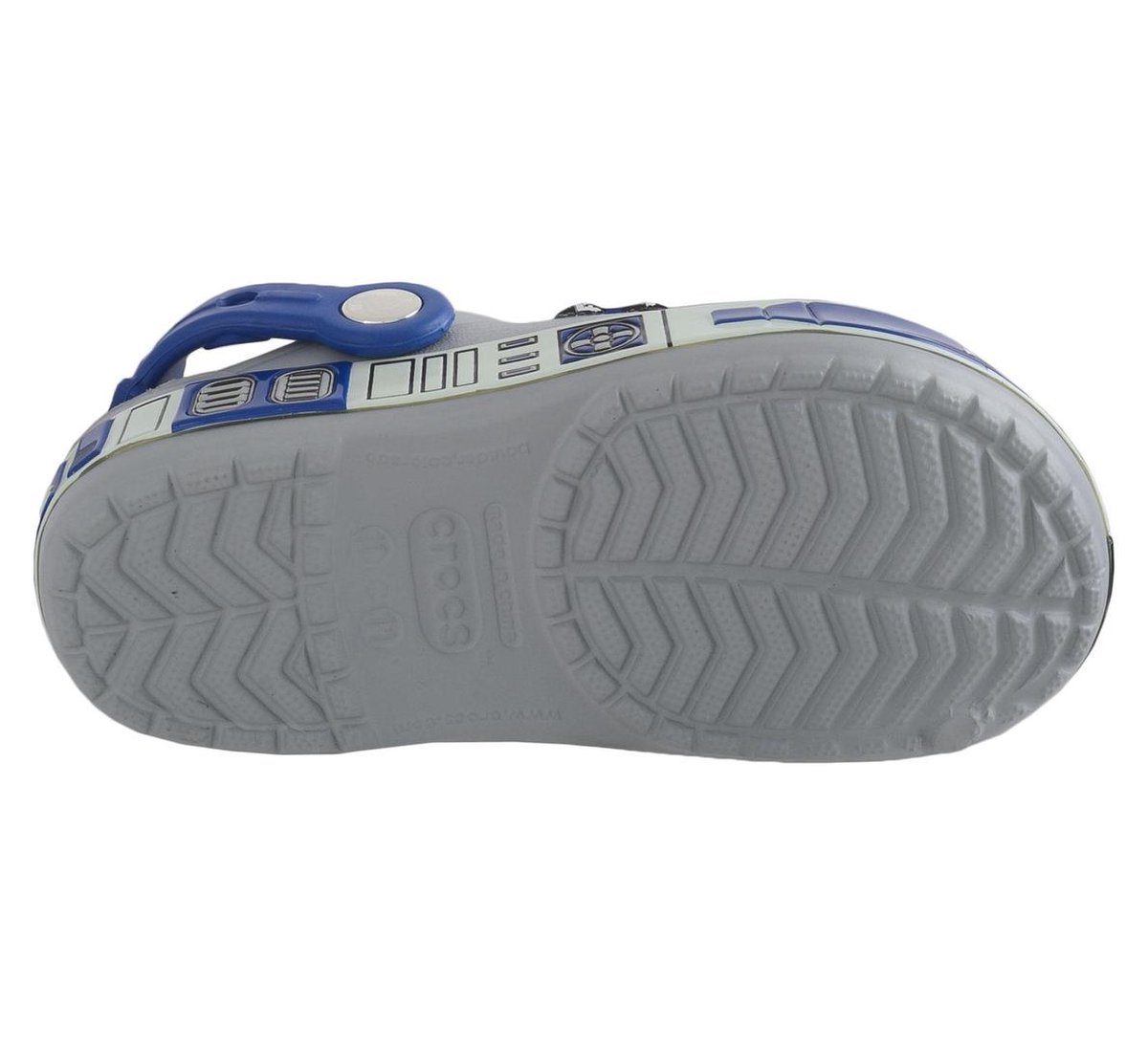 Crocs Star Wars R2D2 Clog Slippers - Maat 32/33 - Unisex - grijs/blauw ...