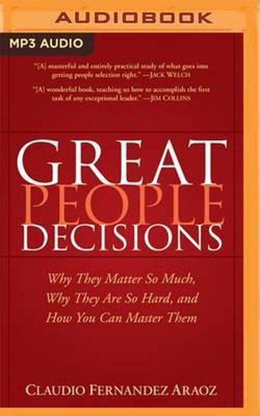 Great People Decisions, Claudio Fernandez-Aroz | 9781511384445 | Boeken ...