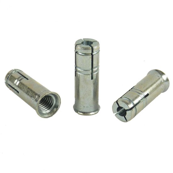 Spit inslaganker met kraag grip L M12x50 verzinkt | bol