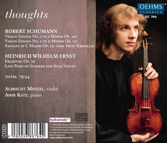 Albrecht Menzel & Amir Katz - Thoughts (CD), Ernst | Muziek | bol.com