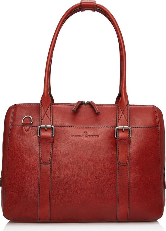 Castelijn & Beerens Bravo 15,6" Long Handles Rood – Laptoptas – Rood ...