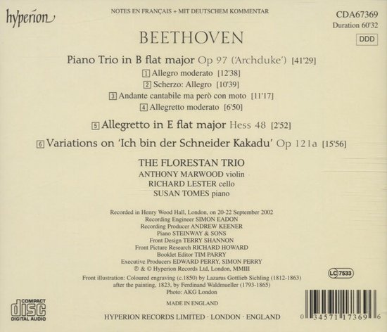 Beethoven: Complete Music For Piano Trio - 2, The Florestan Trio | Muziek | bol